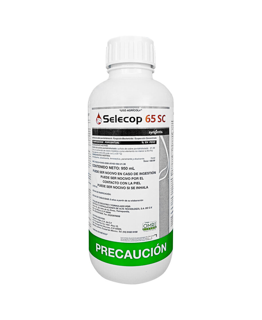 Selecop Sulfato De Cobre Pentahidratado 950ml Syngenta Agro Caminante